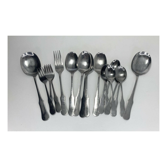 Amefa | Dining | Amefa Afs43 8piece Satin Stainless Flatware Set ...
